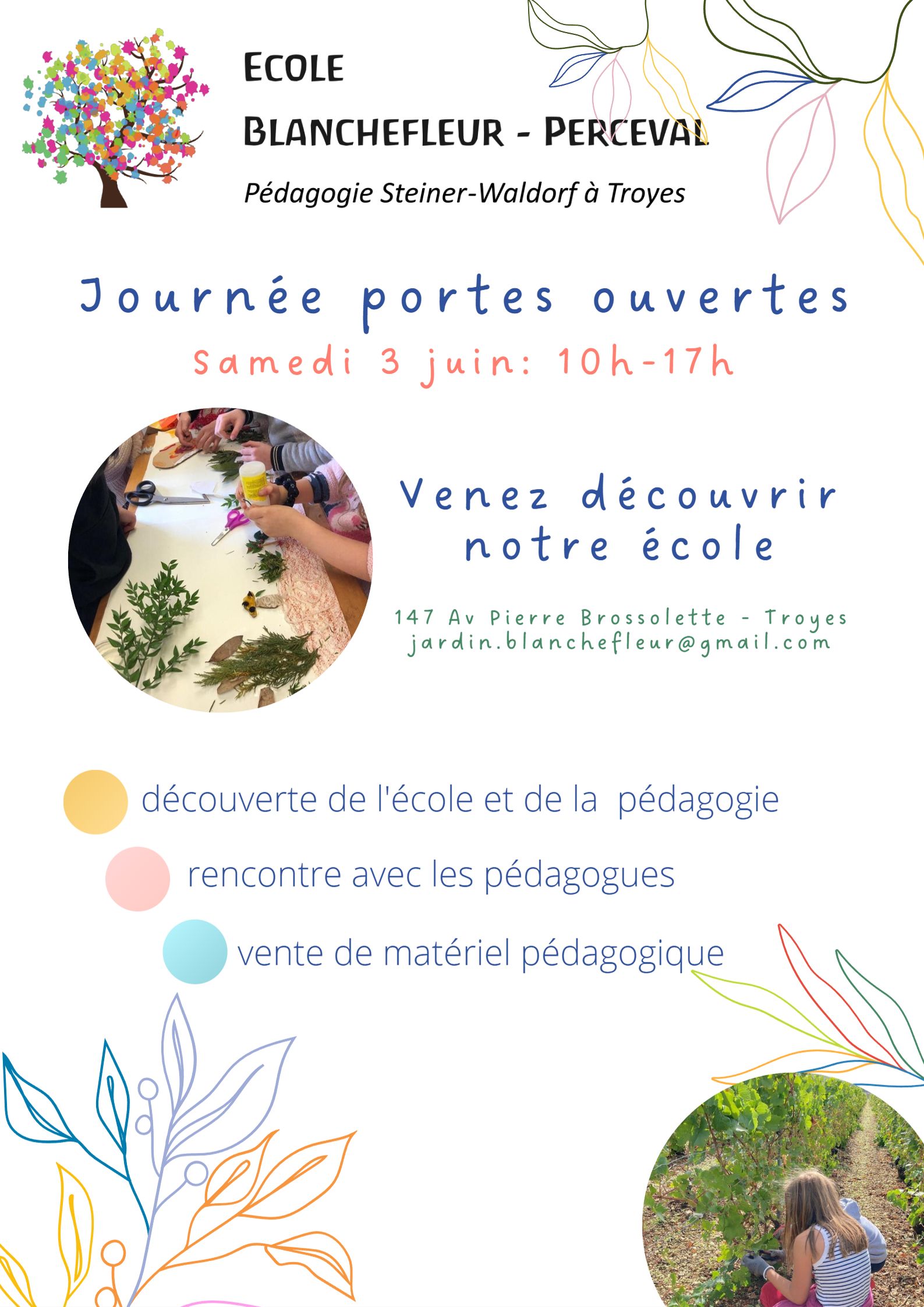 Porte ouverte école élémentaire et maternelle privée à Troyes juin 2023 ...